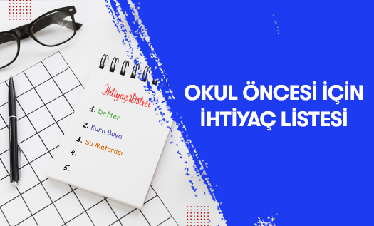 Okul Öncesi İçin İhtiyaç Listesi - Bkmkitap